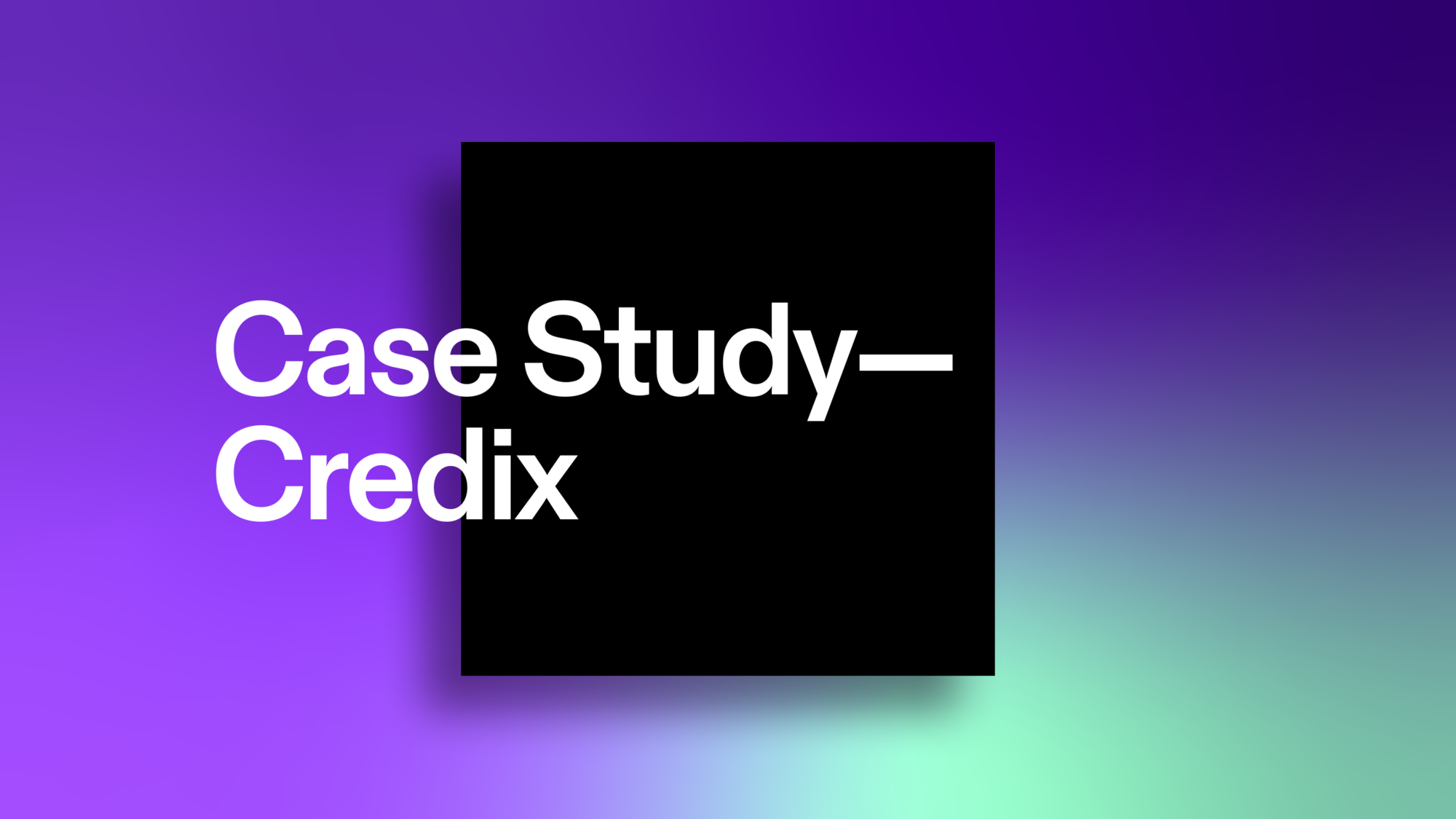 Case Study: Credix and credit | Solana Media