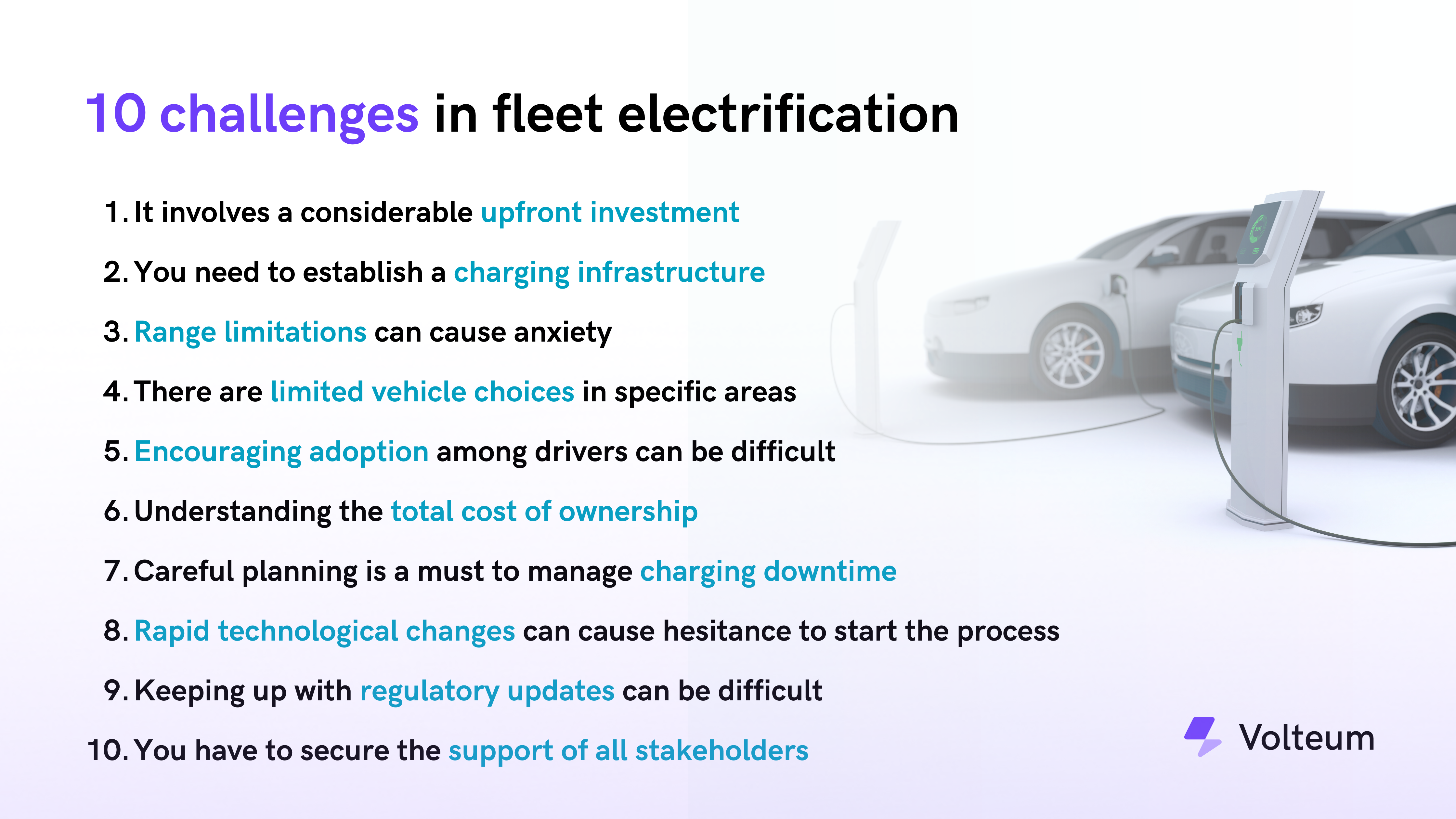 Moving towards electric: 10 challenges in fleet electrification