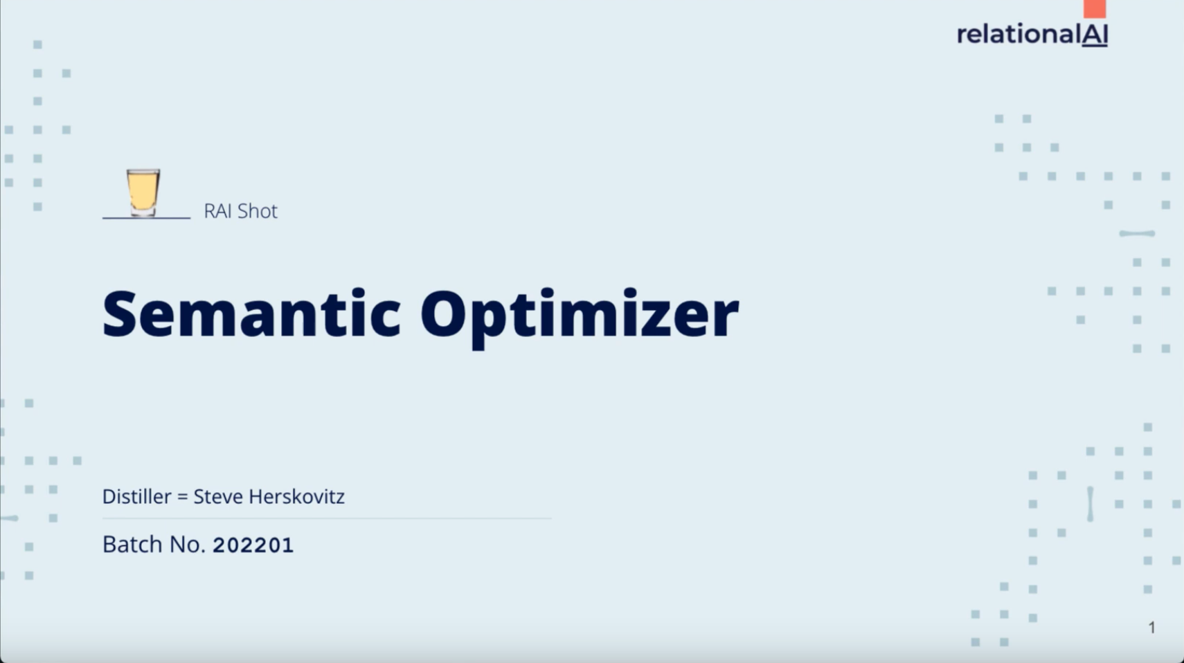 Semantic Optimizer · Relationalai